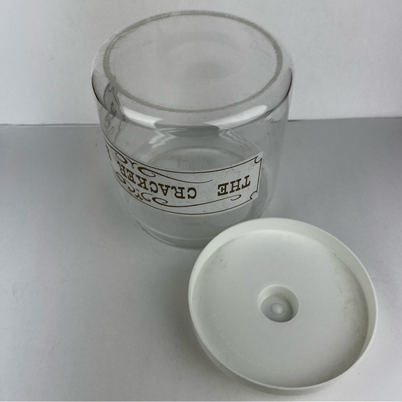 Pyrex | Kitchen | Vintage Pyrex Glass The Cracker Barrel Jar Snack ...